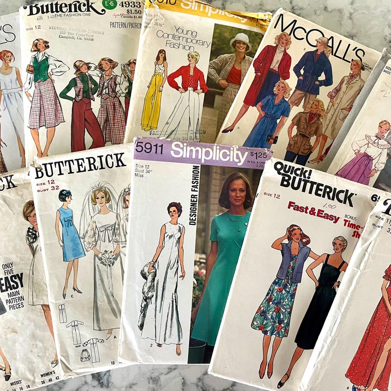 Vintage Sewing Patterns - Etsy