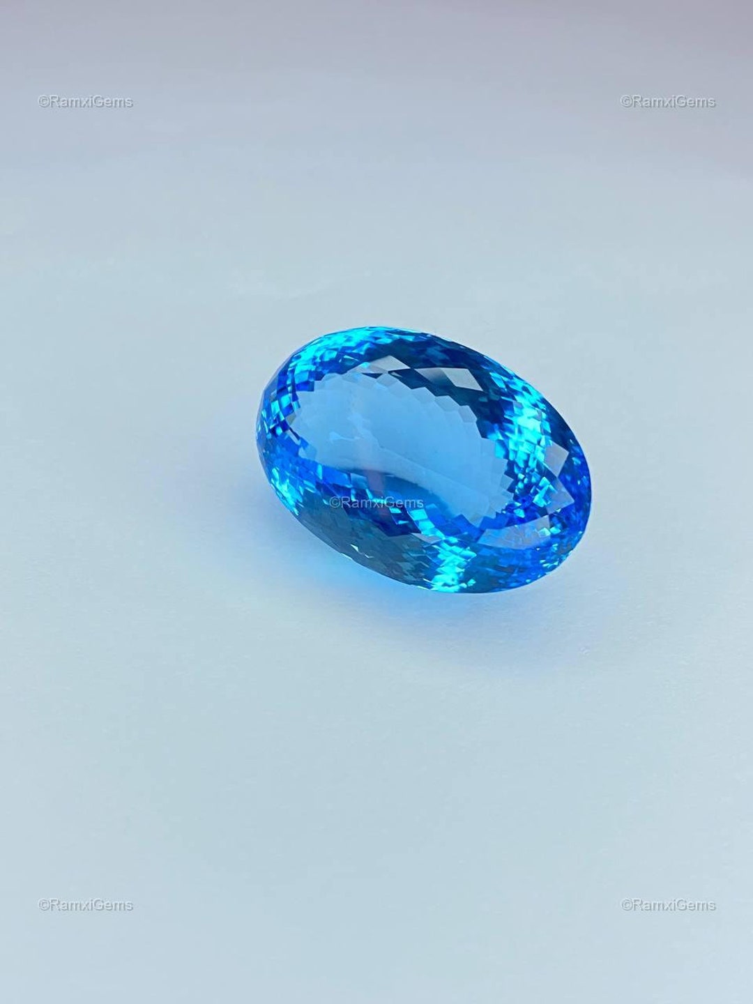 Real 115.25 Cts Brilliant Cut Sky Blue Topaz Gemstone/ Topaz/ Topaz ...