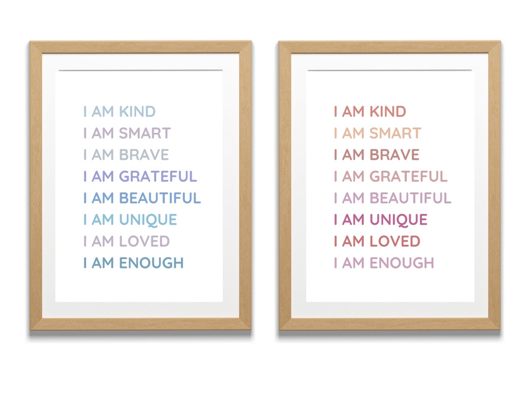 Kids Affirmations Poster, Classroom Poster, Homeschool Decor, Printable ...