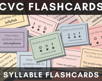 Printable Cvc Words | Etsy