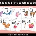 Printable Korean Flashcards: Hangul Language Learning (digital Download ...