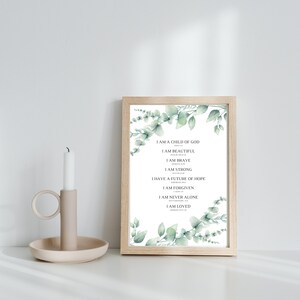 Daily Affirmations Scripture Verse I Am Loved I Am a Child of God ...