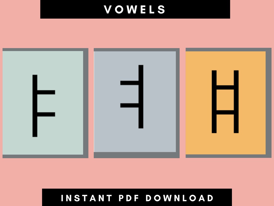 Korean Hangul Flashcards Hanguel Alphabet Vowels Consonants Homeschool ...