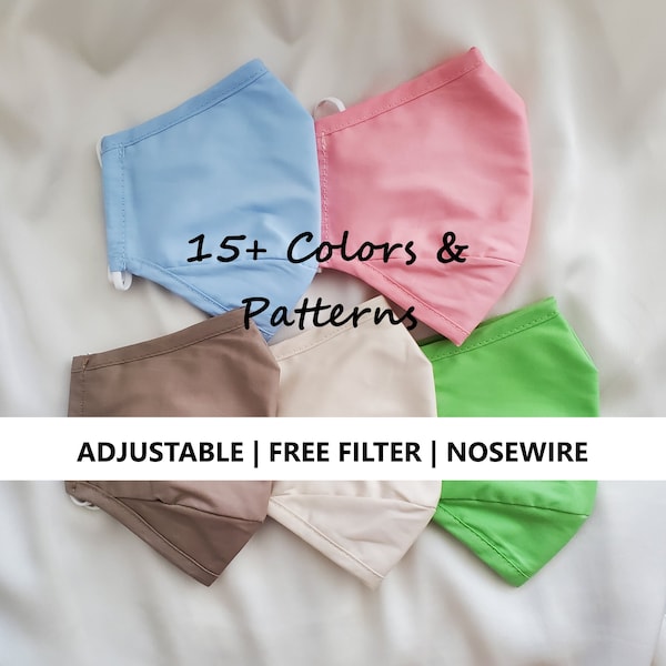 Cute Face Mask With Filter - Etsy