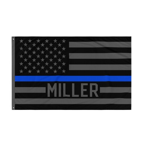 Houston Police Department Thin Blue Line Subdued American Flag - Etsy