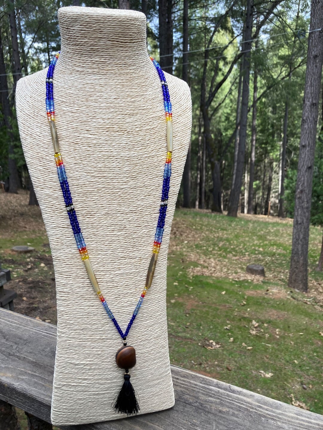 Wyoming Sunrise Ojo De Venado Necklace - Etsy