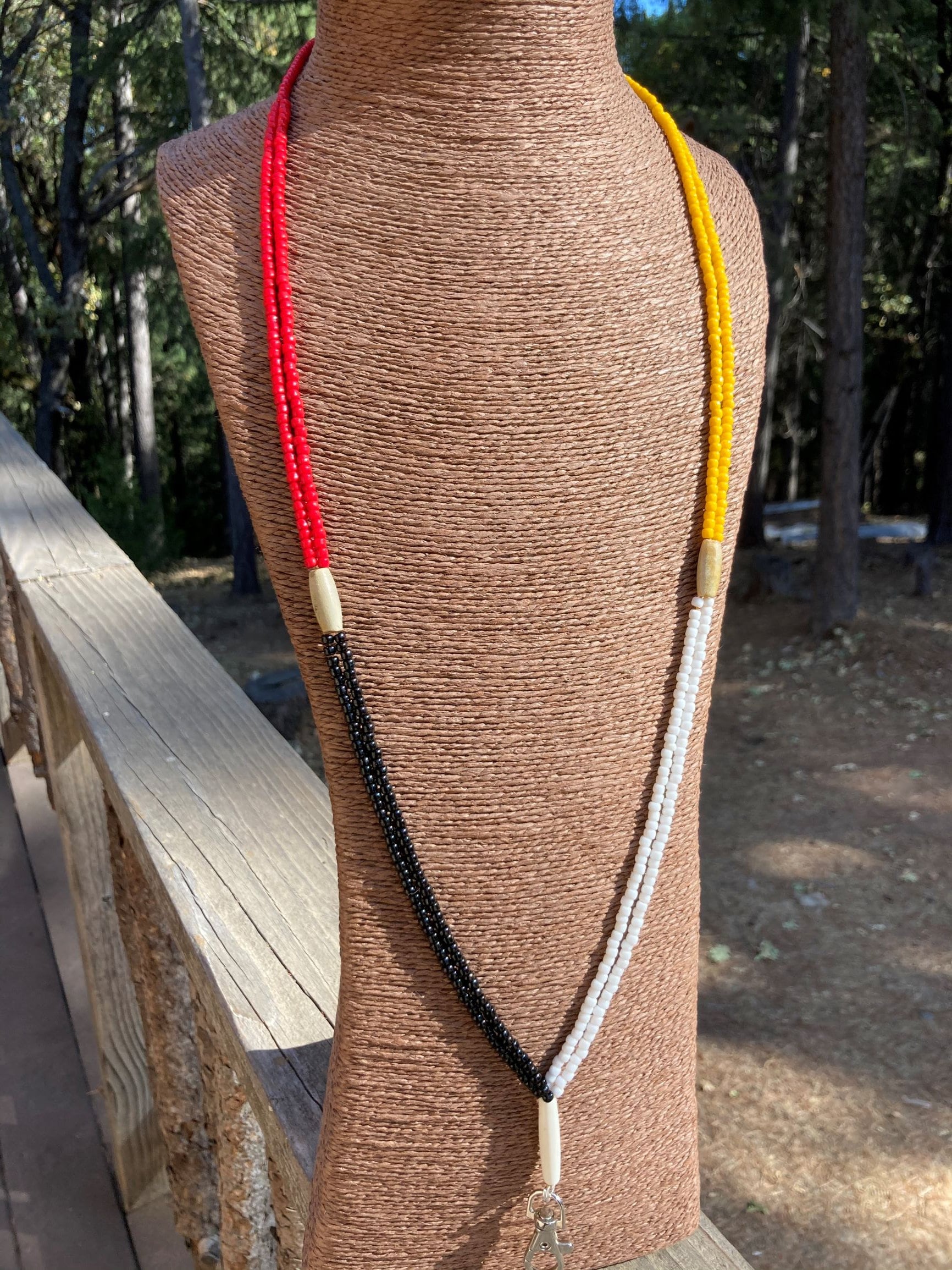 Medicine Wheel Beaded Double Strand Lanyard - Etsy