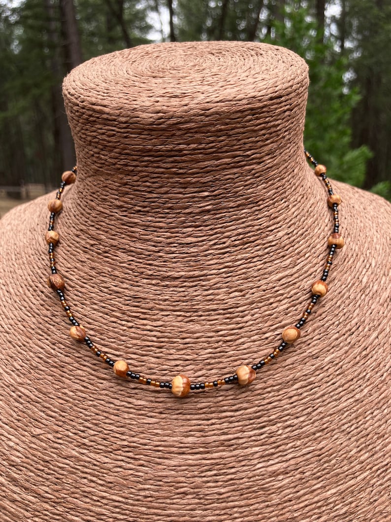 Ghost Bead Choker With Clasp - Etsy