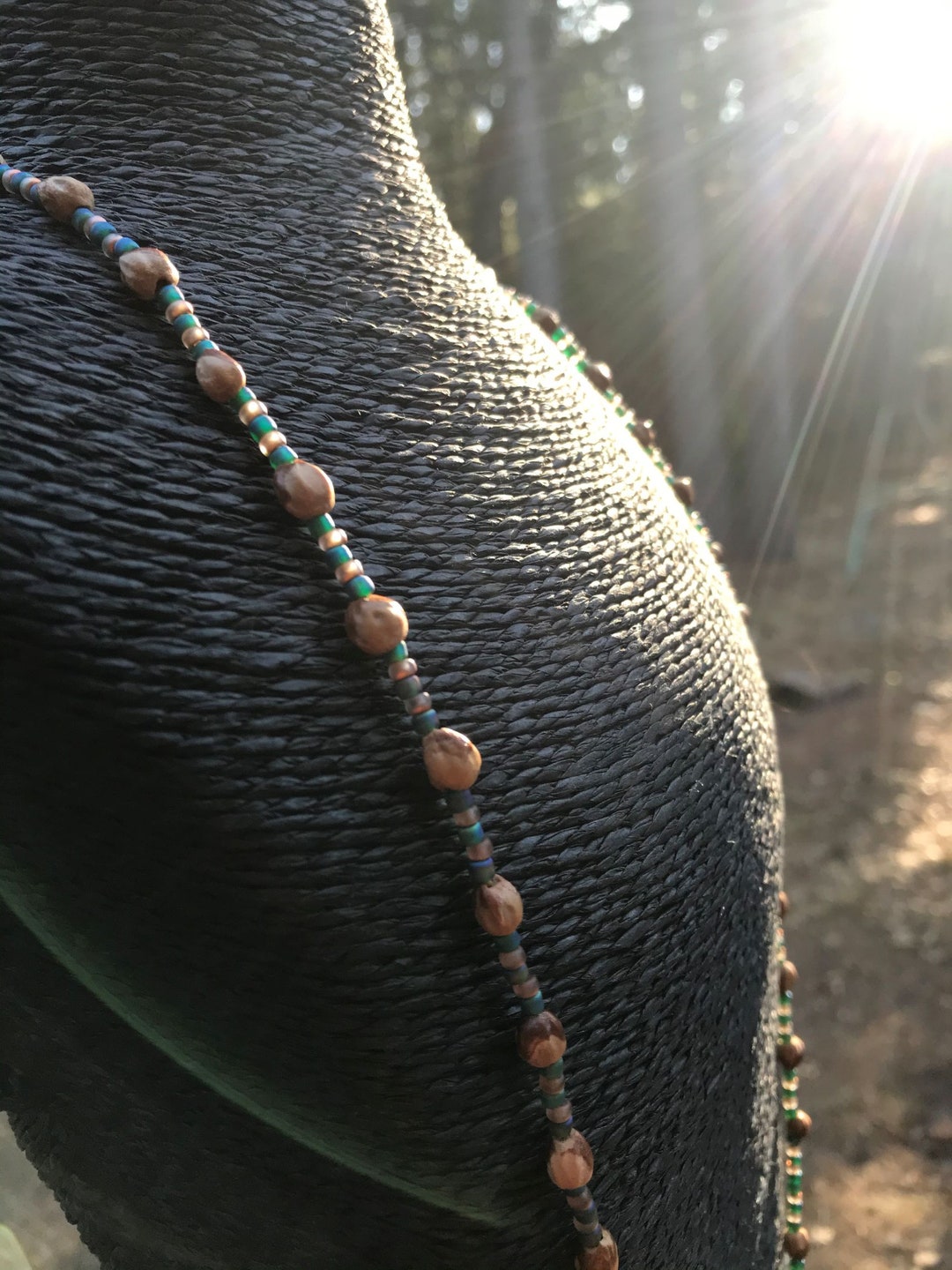 Ghost Bead Necklace - Etsy