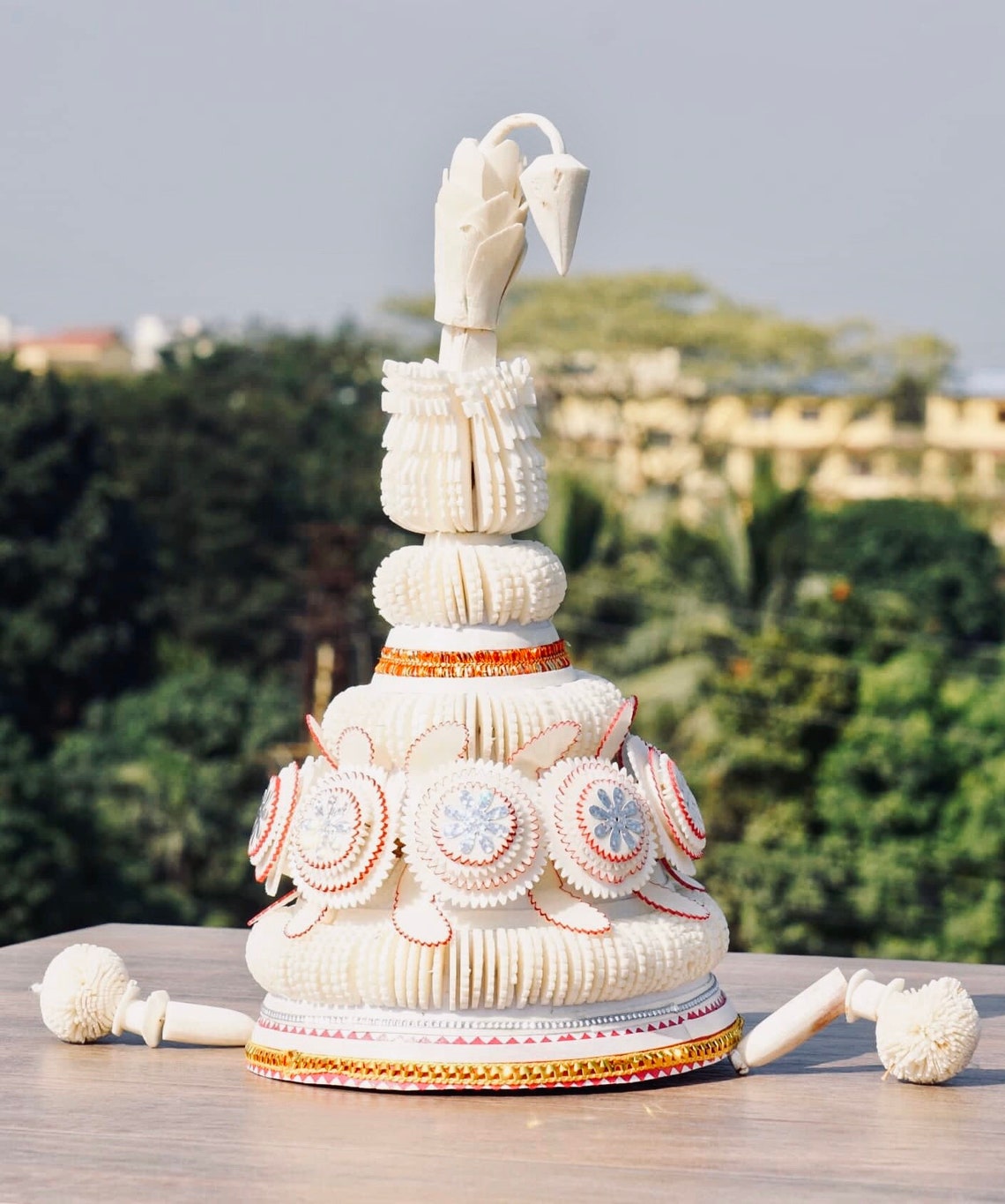 Premium Sholar Topor Bengali Wedding and Rice Ceremony & Mukut | Etsy