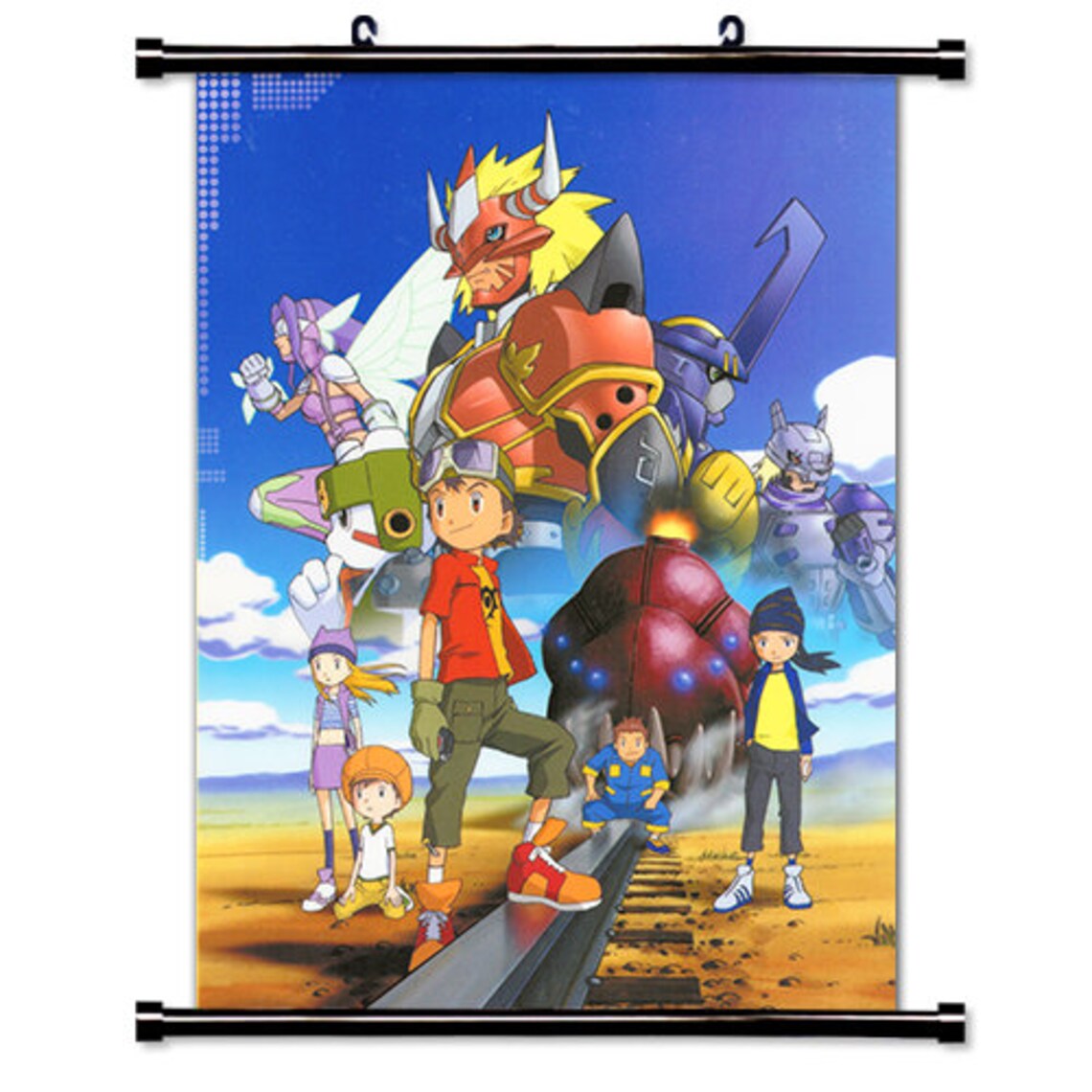Digimon Anime Fabric Wall Scroll Poster | Etsy