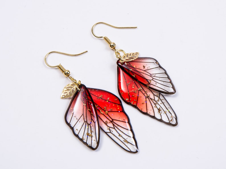 Butterfly Wings Earrings,handmade Earrings,fairy Wing Earrings,wing ...