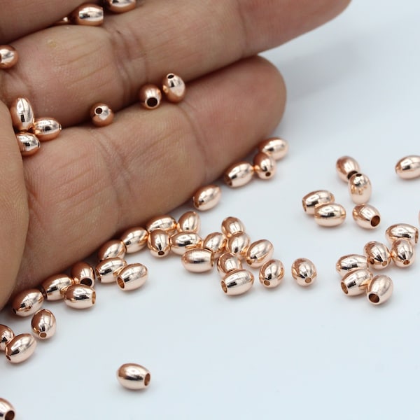 Rose Gold Spacer Beads - Etsy