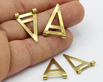 Raw Brass Triangle, 20 Raw Brass Triangles 27x27x27mm BS 1334 - Etsy