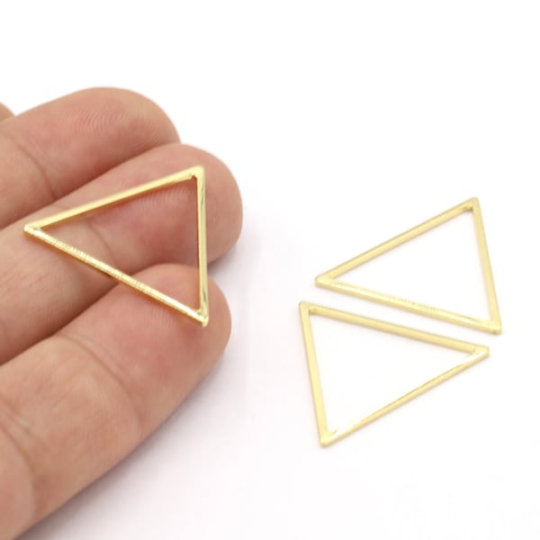 Gold Plated Triangle - Etsy