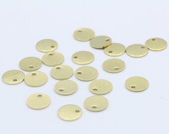 Brass round disc | Etsy