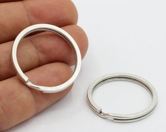 Nickel Plated Split Key Ring Sold in Packs of 4 - Etsy