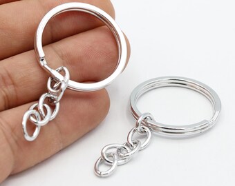 Nickel Plated Split Key Ring Sold in Packs of 4 - Etsy