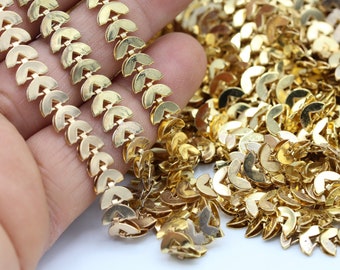33 Feet 6mm Gold Tone Gold Arrow Chains Chevron Chains - Etsy