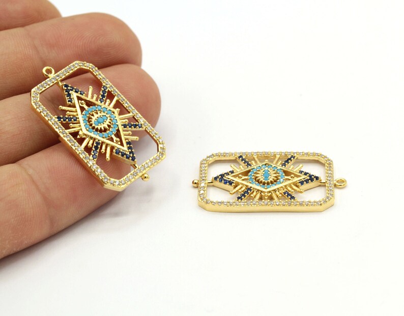 19x33mm 24 K Shiny Gold Plated , Eye Pendant , Eye Findings , Eye ...