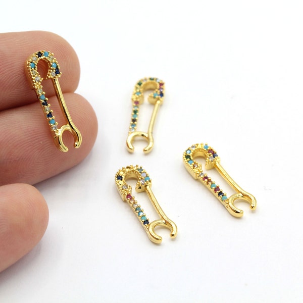 Mix Safety Pin Necklace - Etsy