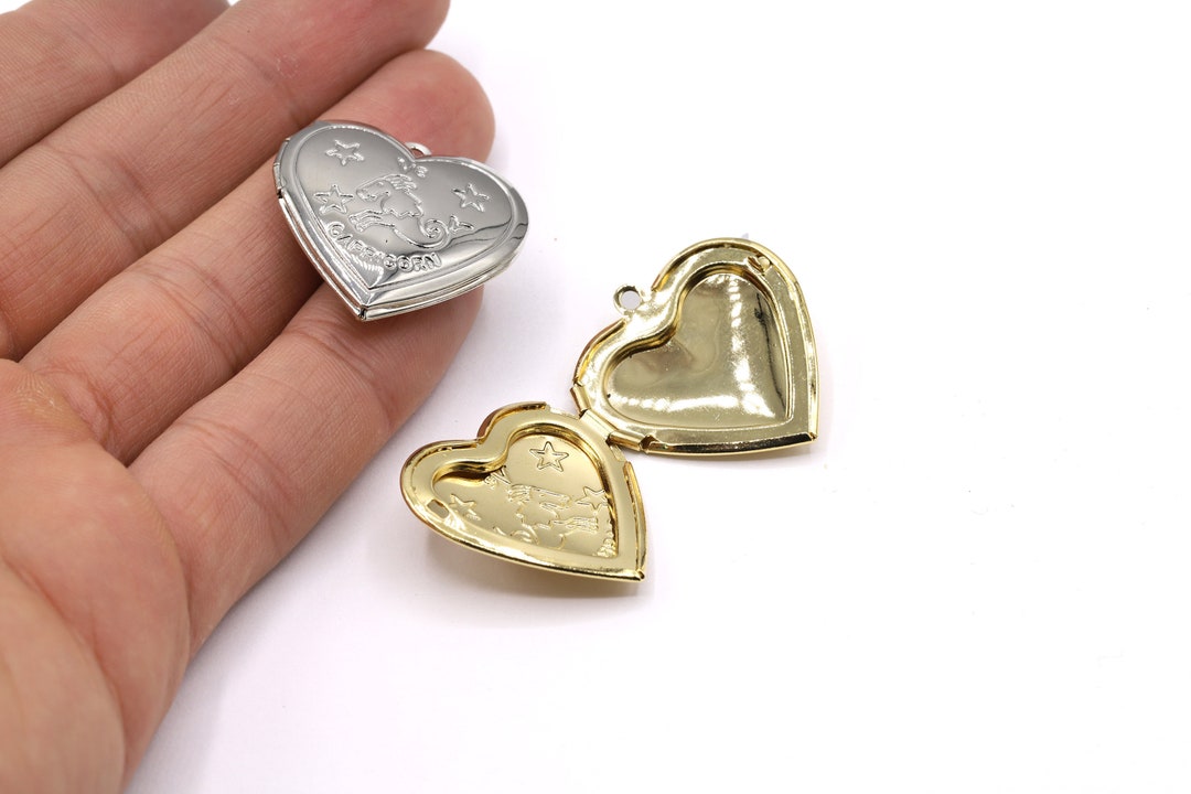 Zodiac Locket Necklace,24 K Shiny Gold Plated Zodiac Locket Charms ...