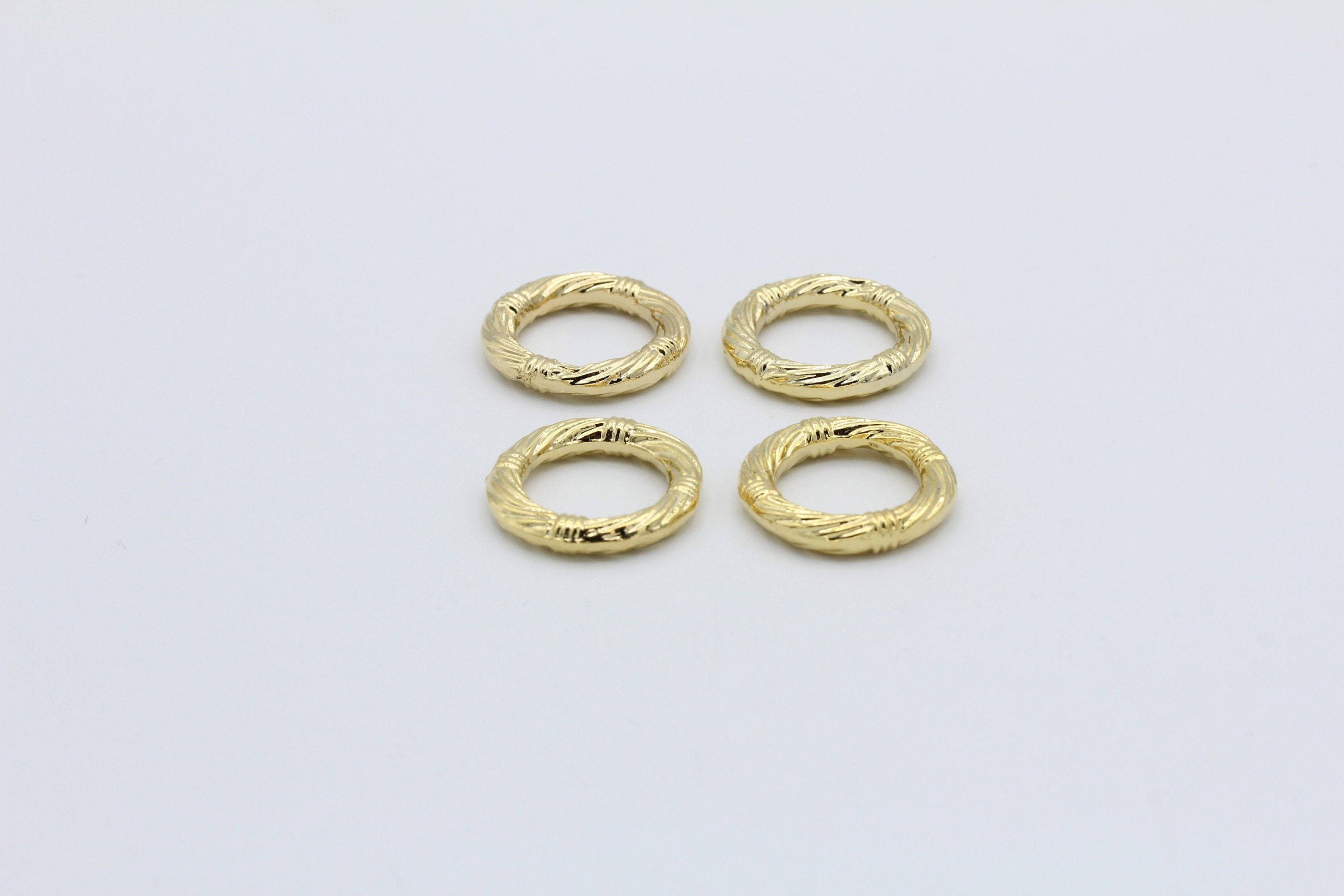 18mm 24 k Shiny Gold Plated Closed Ring GLD34 | Etsy