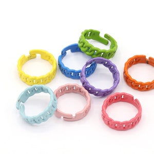 Inner Size 17mm Colored Rings Colored Ring Settings, Colored Round Loop ...