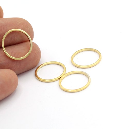 35mm 24 K Shiny Gold Plated Closed Ring Gold Plated Closed - Etsy