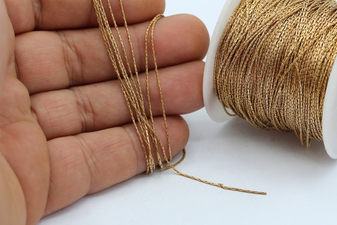 0,6mm Raw Brass Cobra Chains , Snake Chains , Brass Snake Chains ...