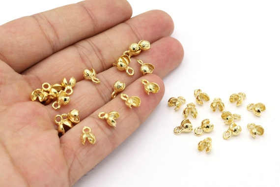 24 K Shiny Gold Plated Connector Crimp Ball Chain | Etsy