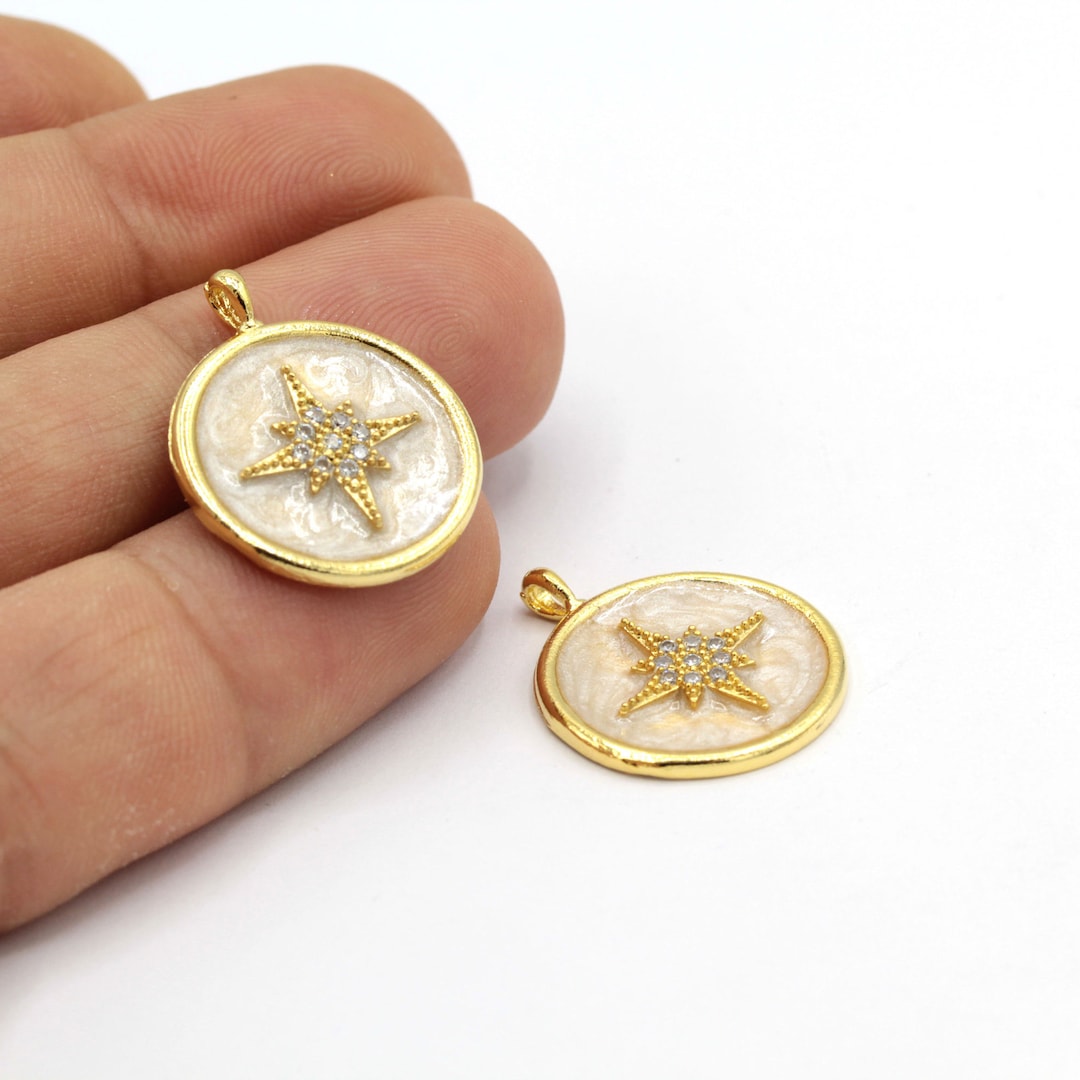 20x24mm 24 K Shiny Gold Plated North Star Necklace - GLD1361 - Etsy