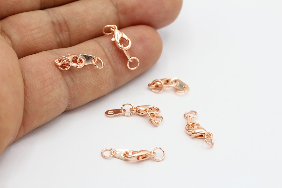 Necklace Finishing Apparatus , Rose Gold Plated Necklace Findings ...