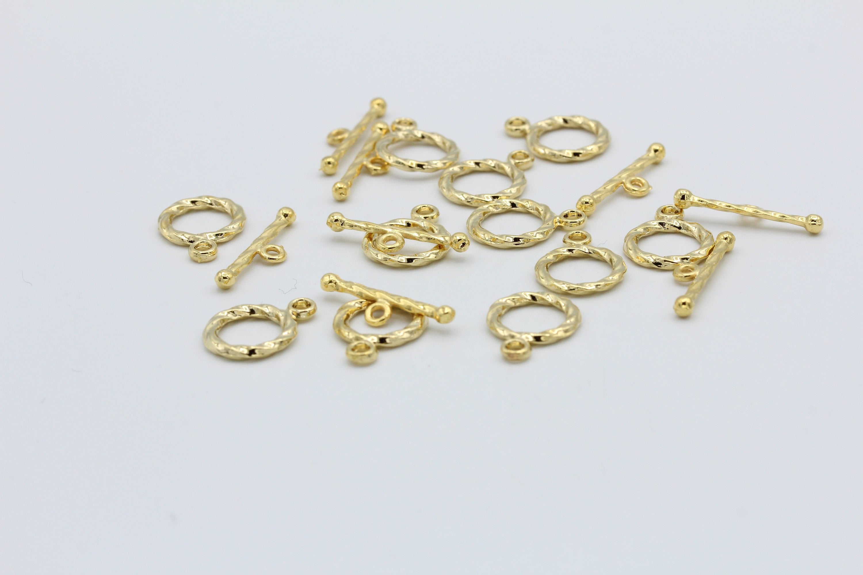 11x14mm 24 K Shiny Gold Plated Toggle Clasp T Bar Lock - Etsy