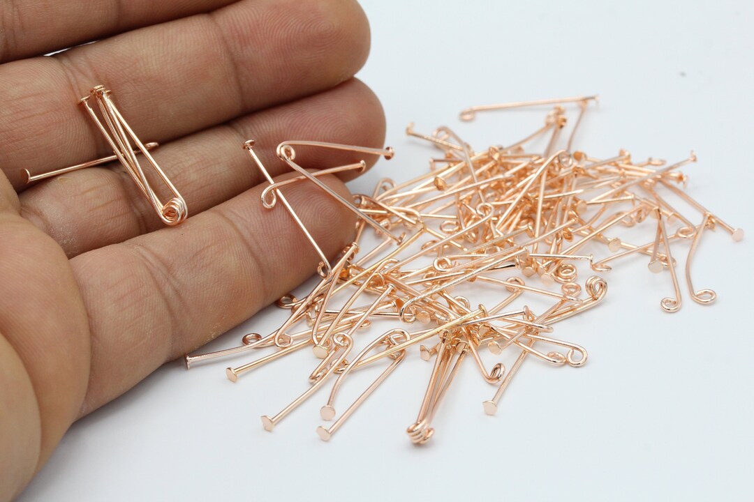 25mm Rose Gold Plated Head Pin - RSG186 - Etsy