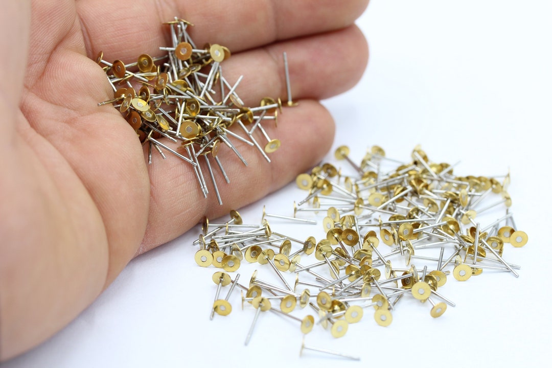 4x12mm Raw Brass Earring Studs - RAW179 - Etsy