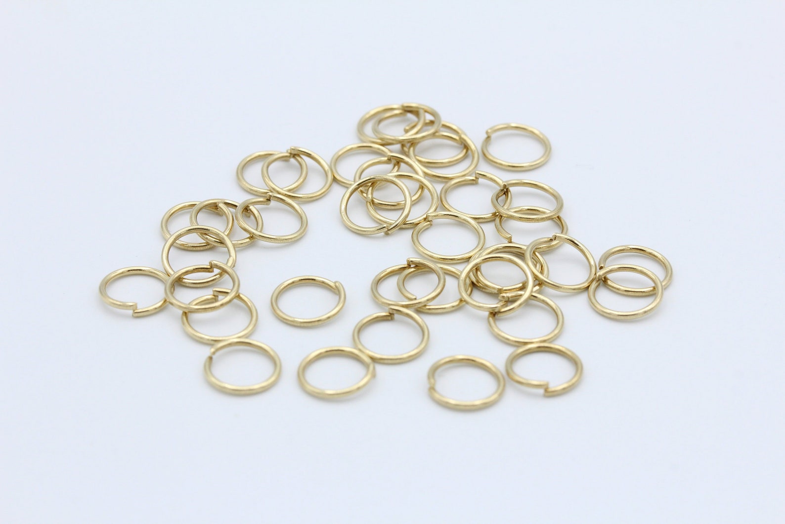 0.8x6mm Raw Brass Jump Rings RAW130 - Etsy