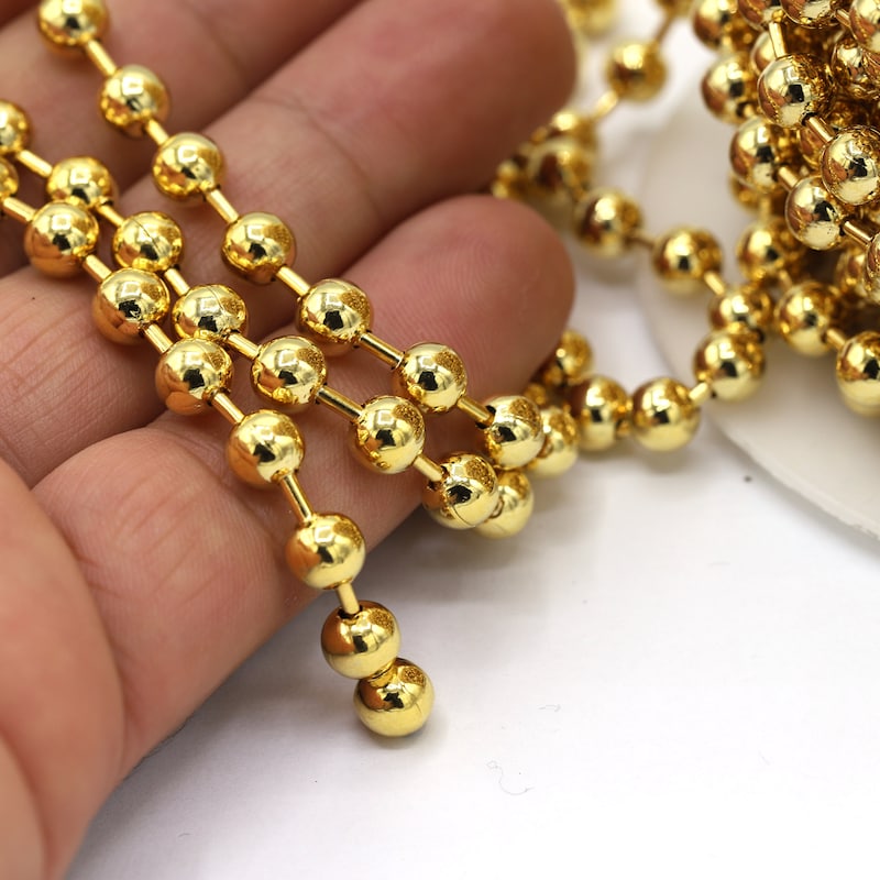 Ball Chain Gold Plated - Etsy