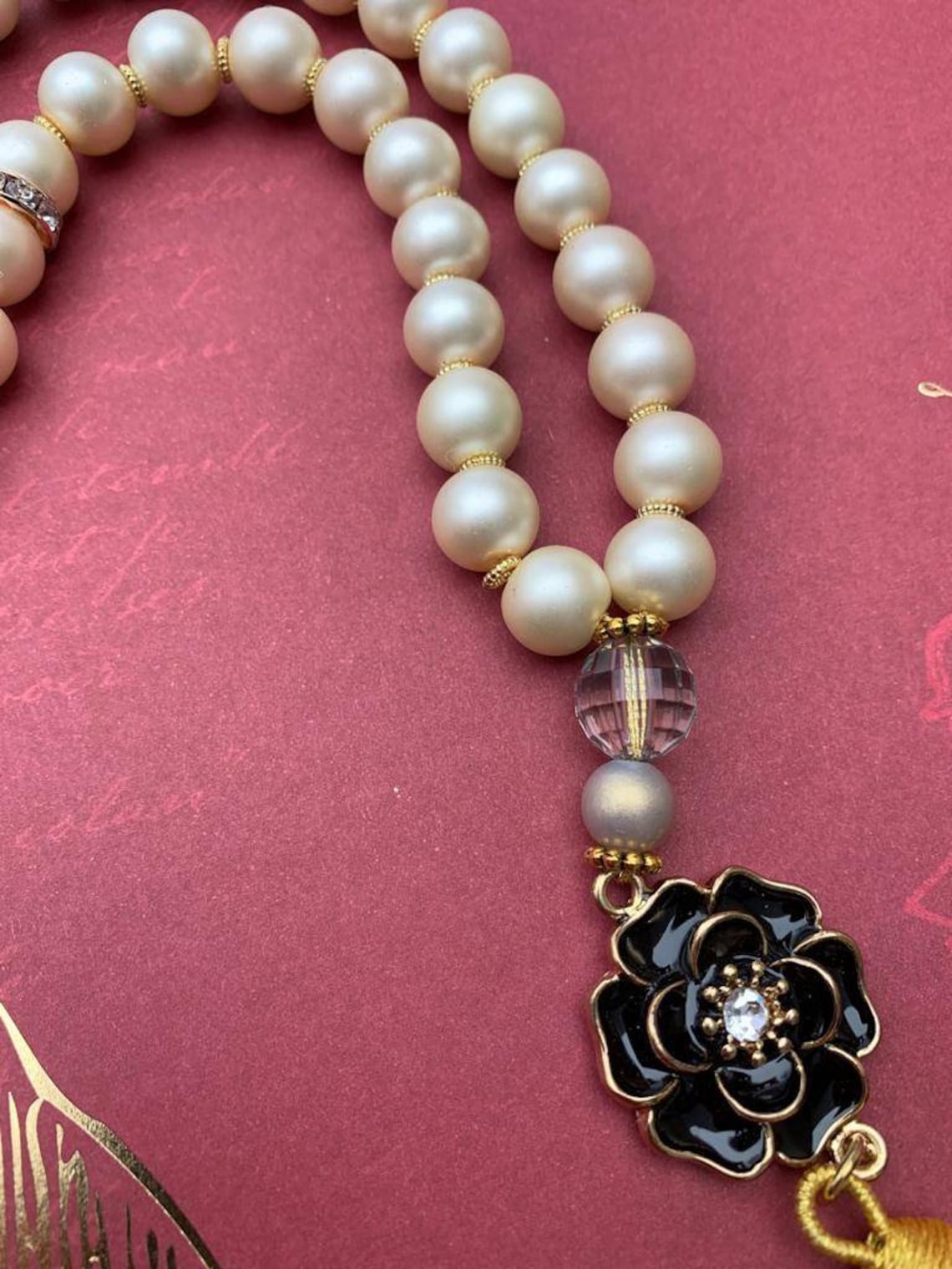 Handmade masbaha islamic beads tasbeha pearl | Etsy