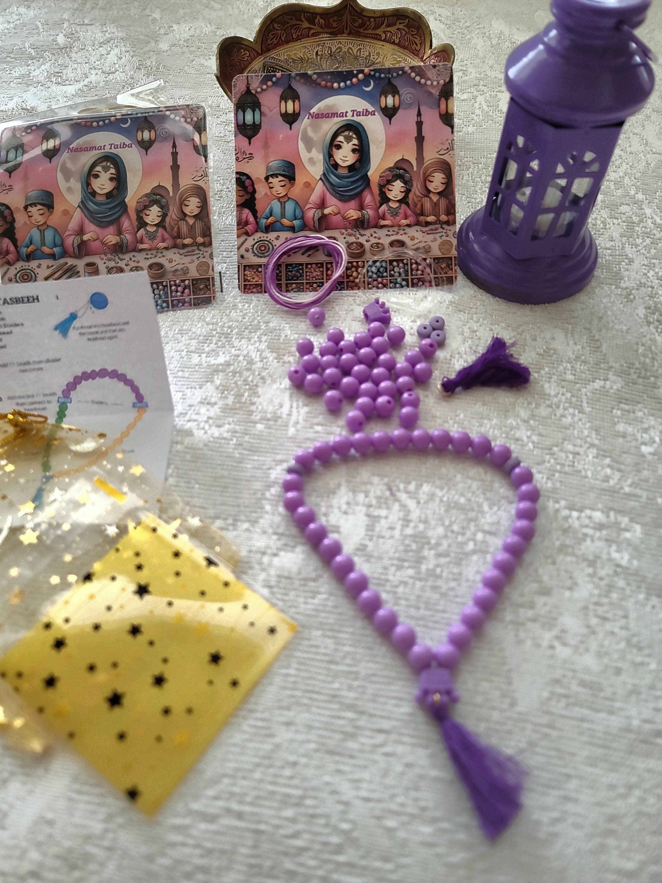 DIY Tasbih | Make Your Own Misbah | Tasbeeh Kit | Ramadan Activities ...