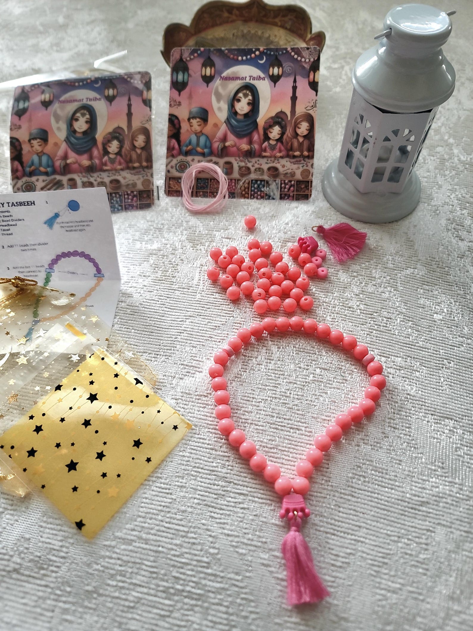 DIY Tasbih | Make Your Own Misbah | Tasbeeh Kit | Ramadan Activities ...