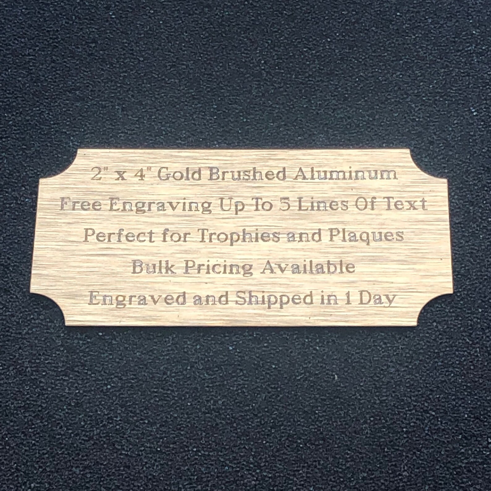 Custom Engraved Personalized Plate 2x4 Name Plate - Etsy