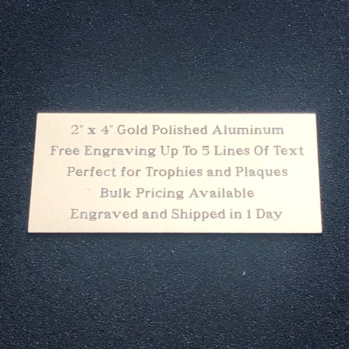 Custom Engraved Personalized Plate 2x4 Name Plate | Etsy