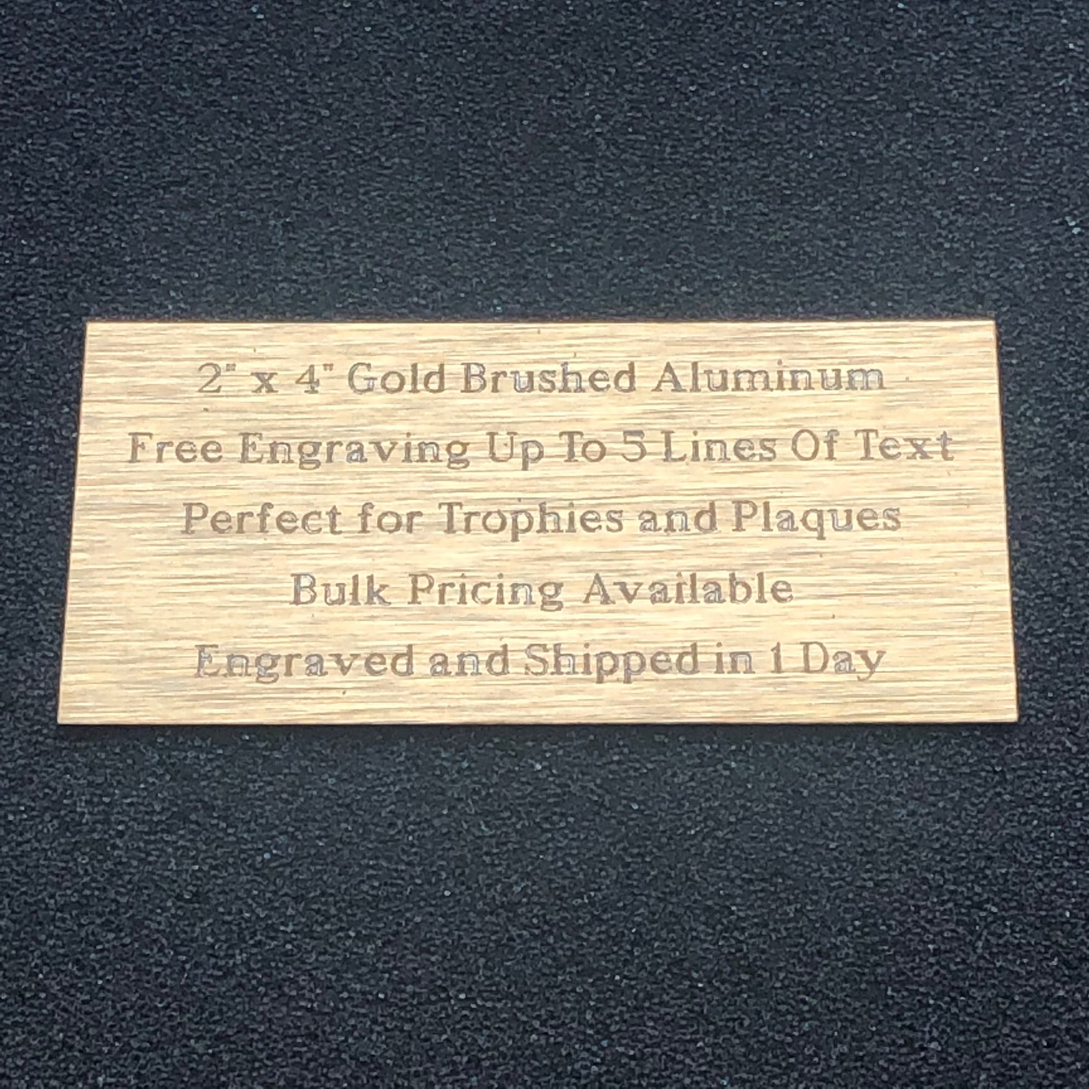 Custom Engraved Personalized Plate 2x4 Name Plate - Etsy