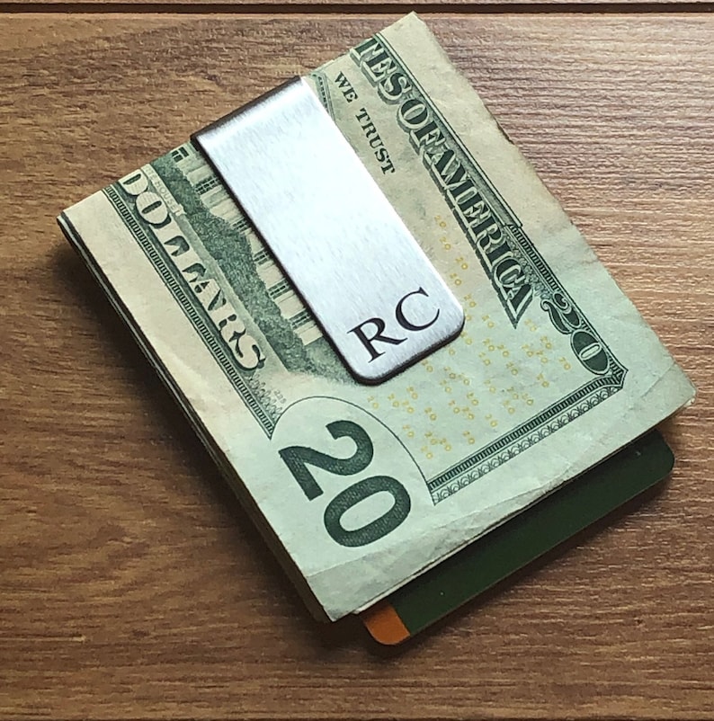 Money Clip Personalized Engraved Card Holder Bestman - Etsy