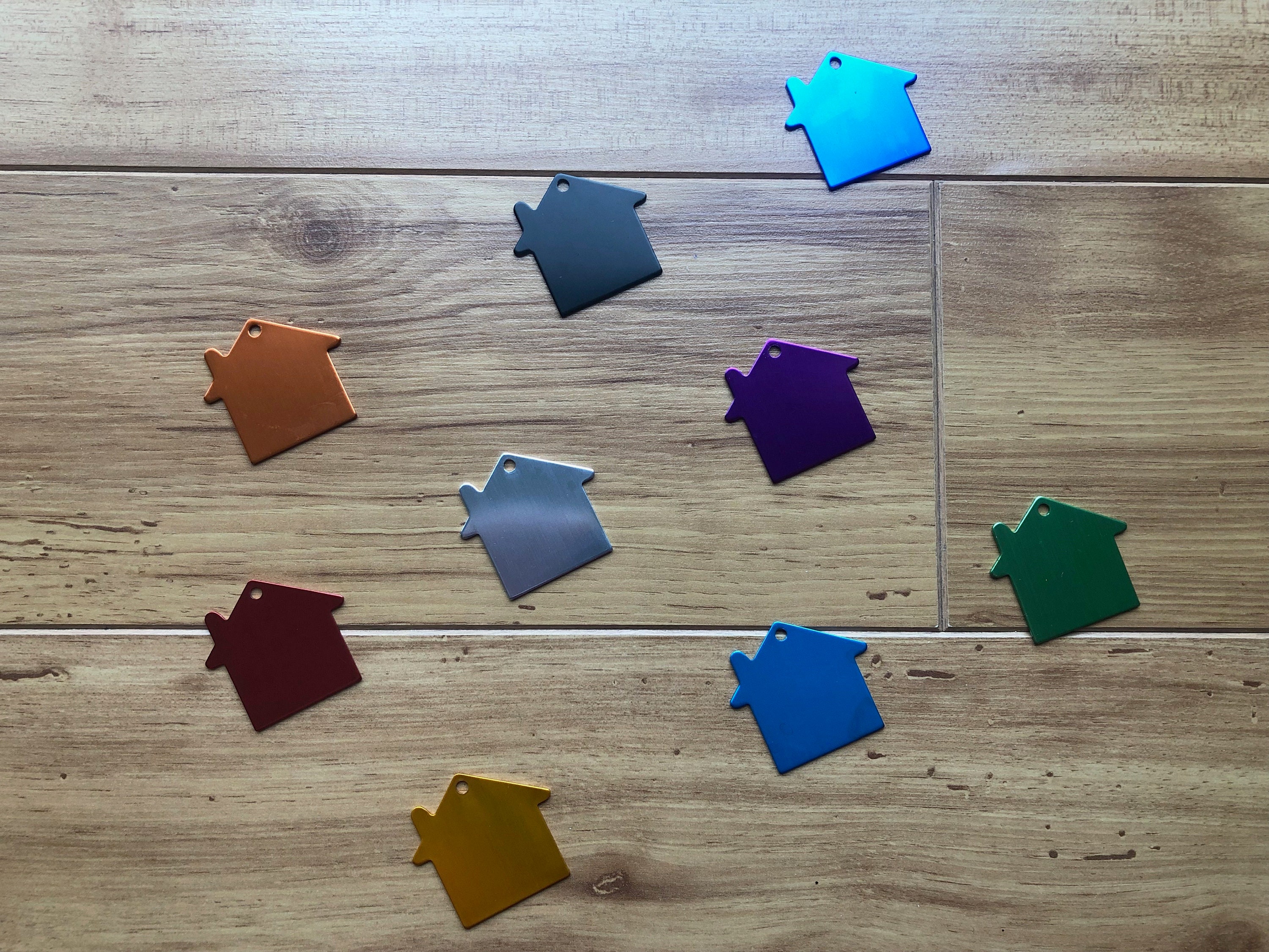 House Shaped Name Tag - Etsy