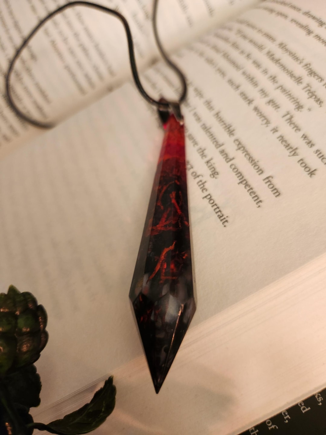 Tarnished Blood Veil Corrupted Alchemy Crystal Pendant Dark Shadows - Etsy