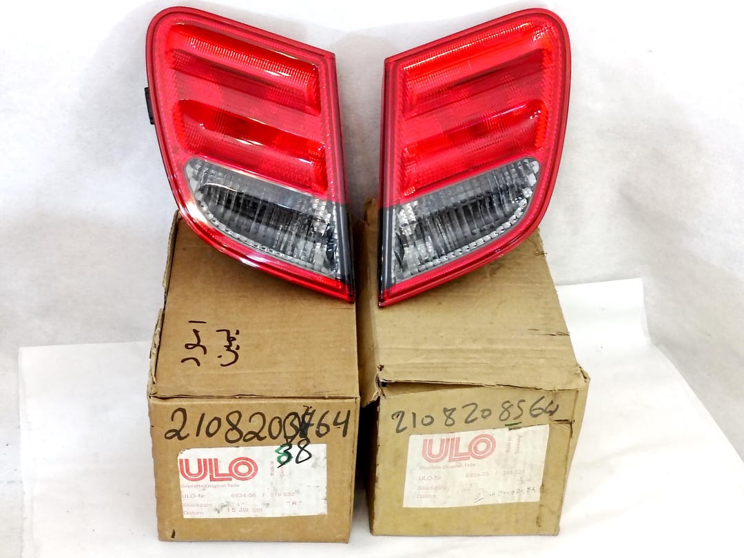 Mercedes W210 E55 Smoke Trunk Inner Tail Light Assembly Set ULO OEM E55 ...
