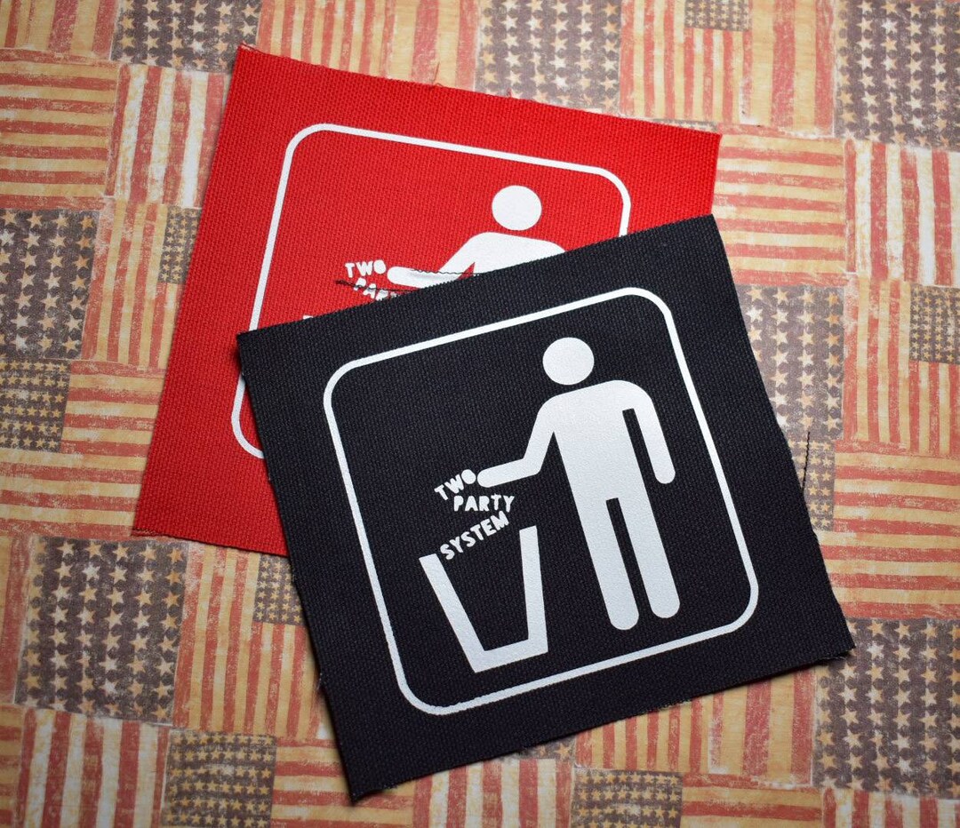 Vinyl Sew on Canvas Punk Patch: Funny Political for Heavy Metal Battle ...