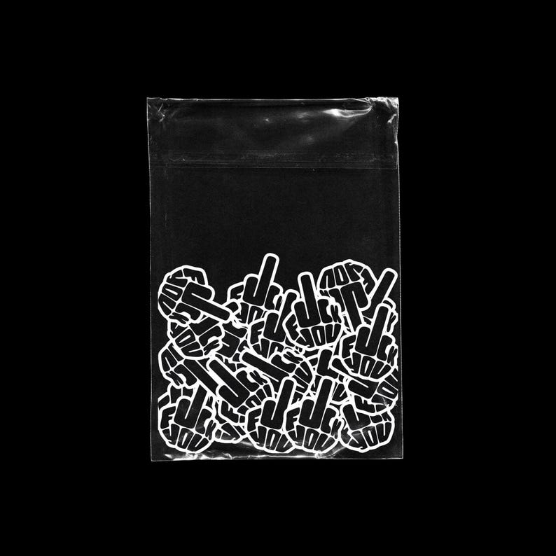 Mini Middle Finger Vinyl Stickers: Funny Prank Decals - 1 Inch - Etsy